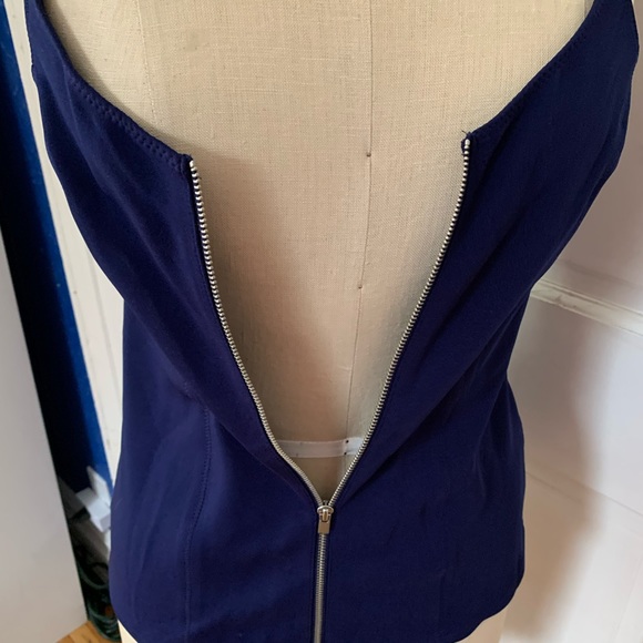 Express | Tops | Express Navy Zipper Tank Top | Poshmark